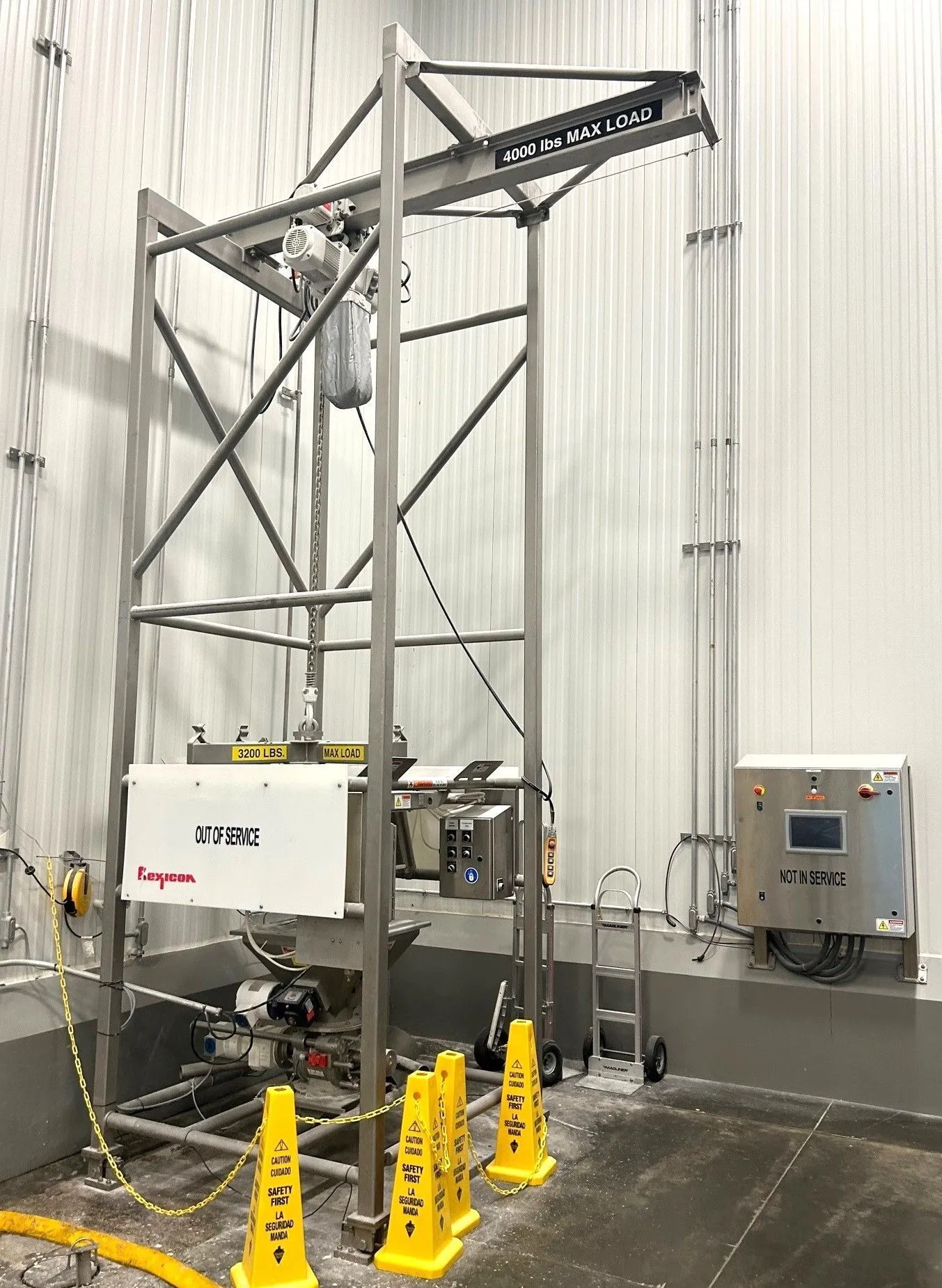 Used FLEXICON Bulk Bag / Super Sack Unloader FEEDERS / CONVEYORS 2051 ...