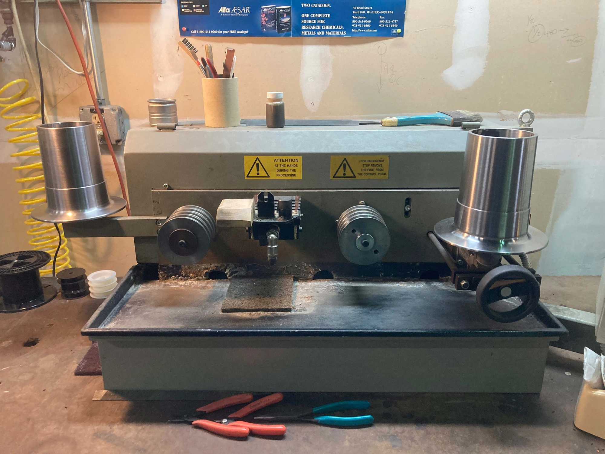 Used CUSTOM BUILT WET TYPE WIRE DRAWING MACHINE (14577) WIRE MACHINERY ...