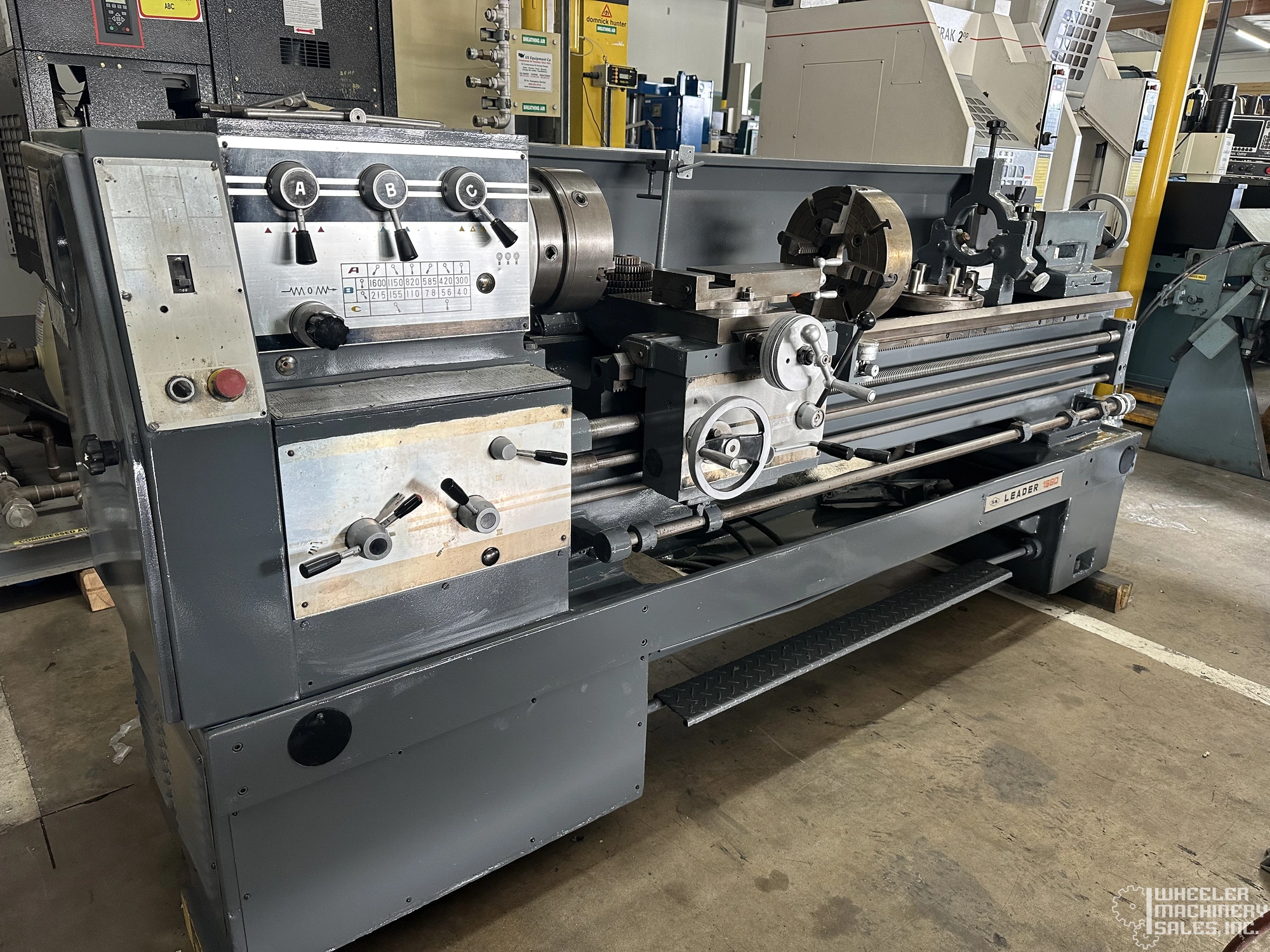 Used LEADER 1660 LATHES, GAP, REMOVABLE GAP 6969 | Wheeler Machinery Sales
