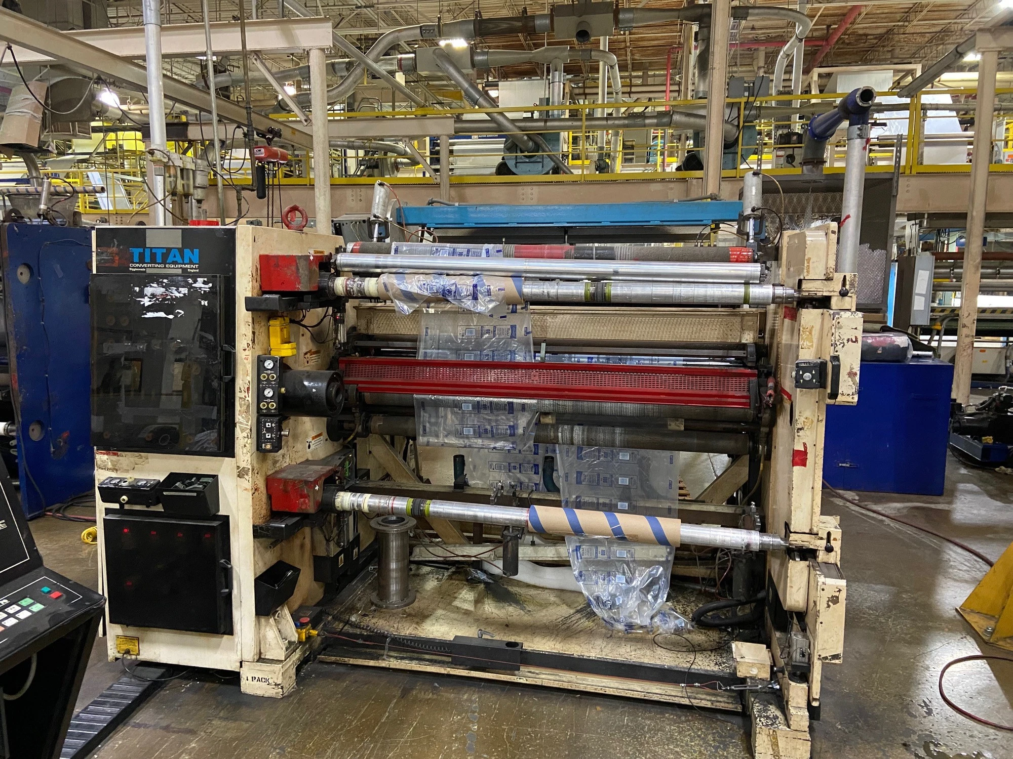 Used 1999 ATLAS TITAN SR6 Slitters & Perforators, slitter rewinder 4894 ...