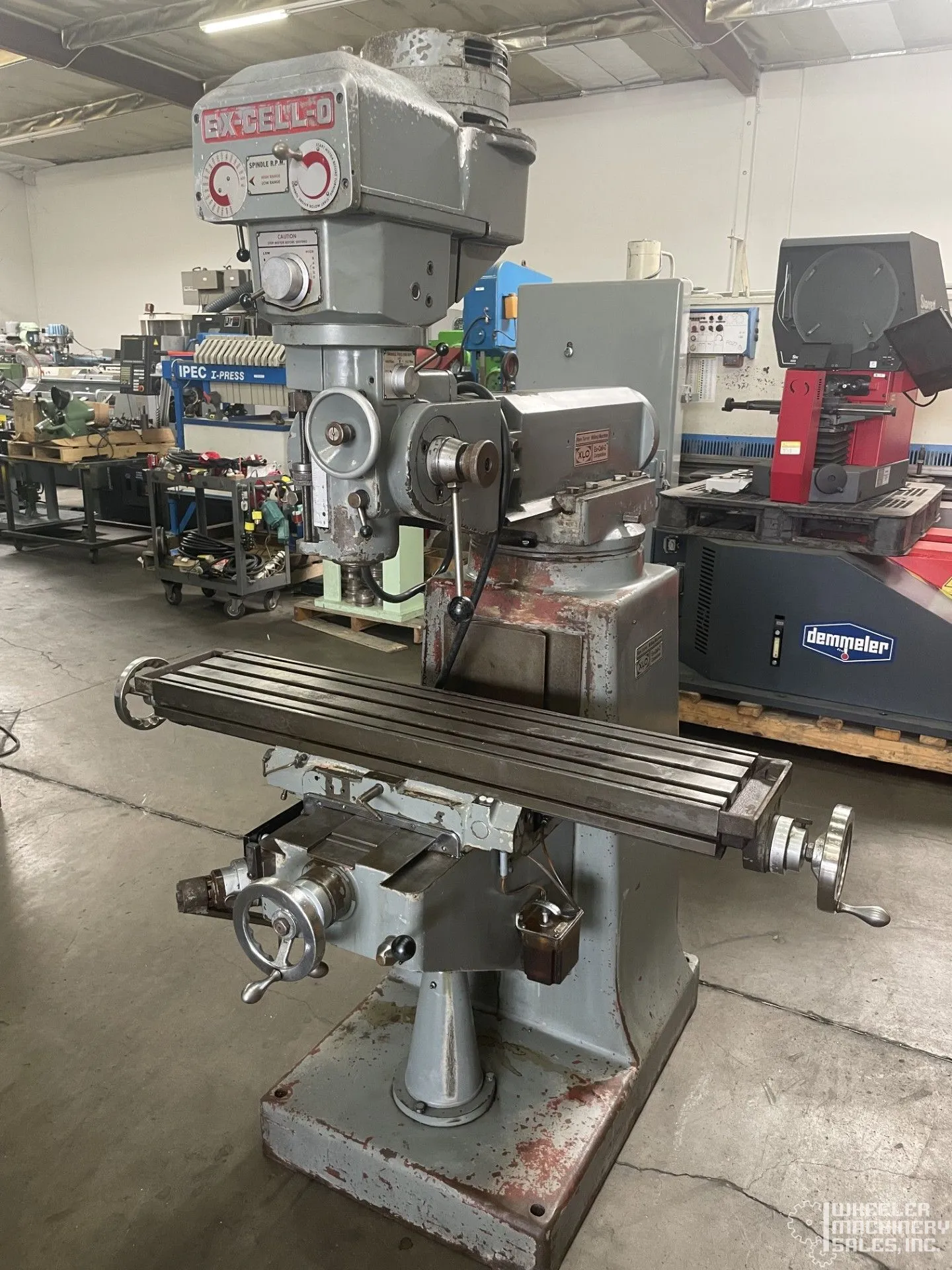Used EX-CELL-O 602 MILLING MACHINES, VERTICAL 7771 | Wheeler Machinery ...