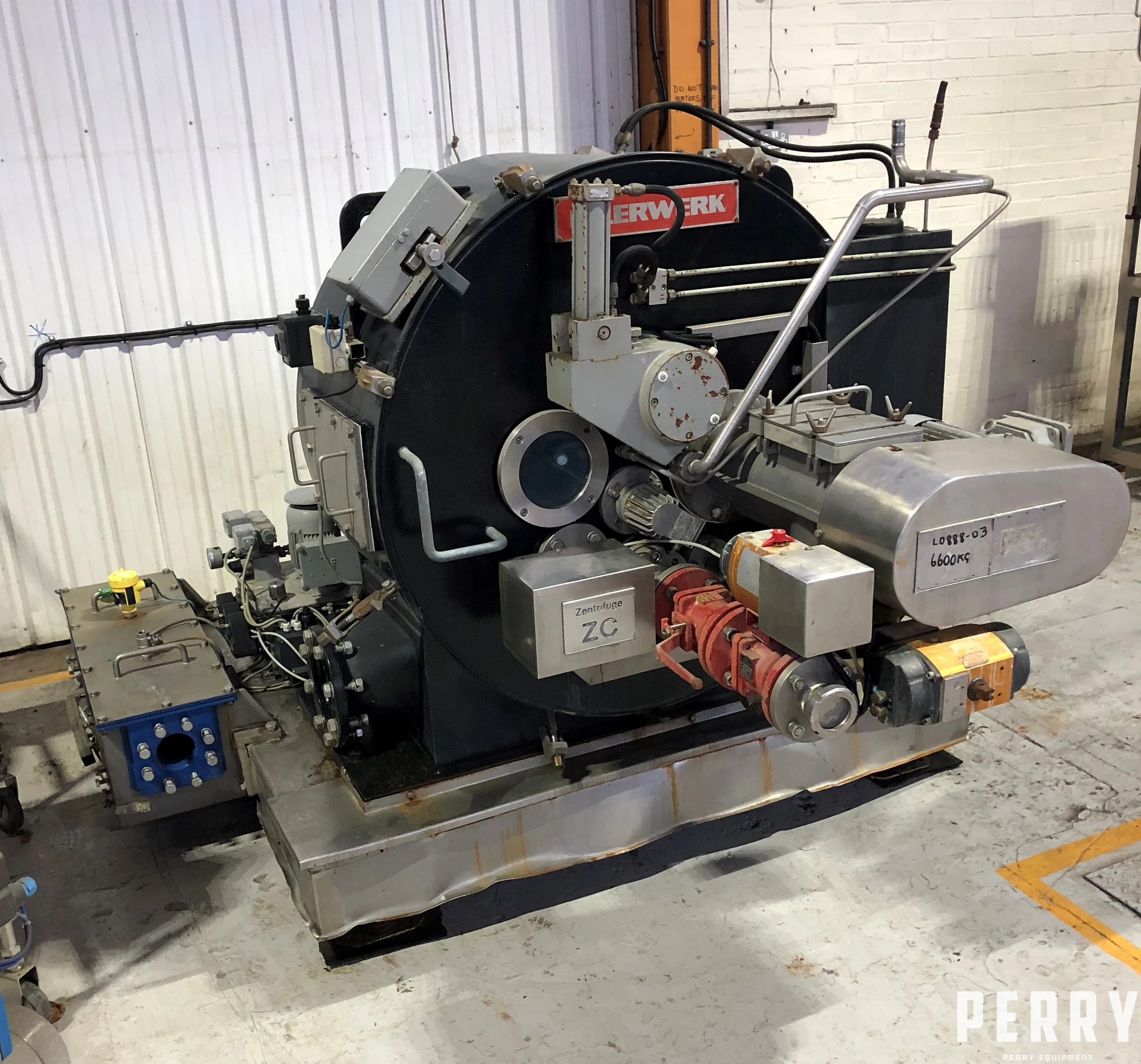 Used Ellerwerk 936H Centrifuge Horiz. Basket Pusher Or Peeler L0888-03 ...