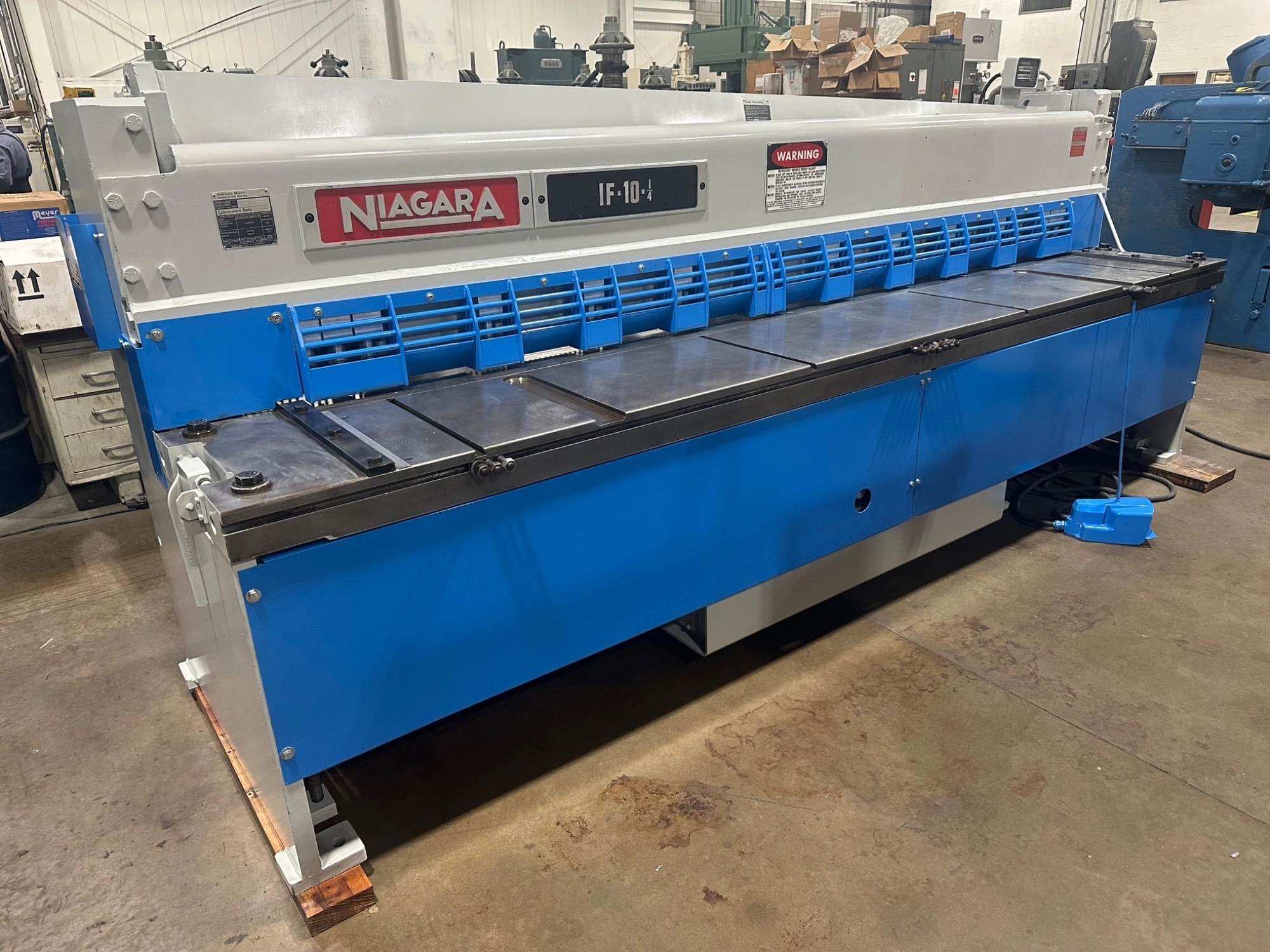 Used NIAGARA IF-10-1/4 Power Squaring Shear 29477 | Kempler Machinery