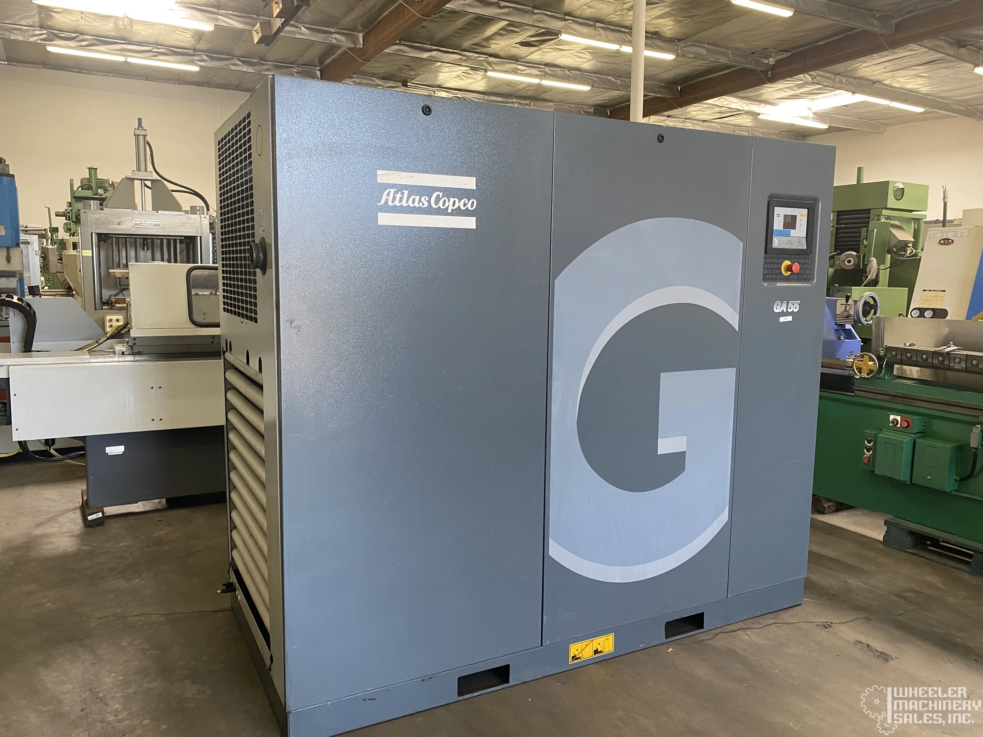 Used 2015 ATLAS COPCO GA55 AIR COMPRESSORS 6305 | Wheeler Machinery Sales