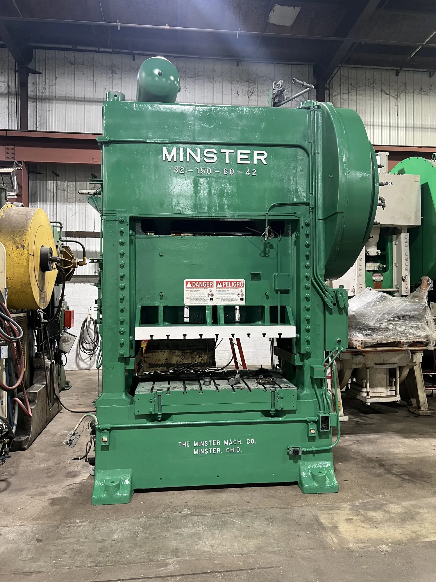 Used MINSTER 150 TON SSDC PRESS Straight Side, Double Crank (Single ...