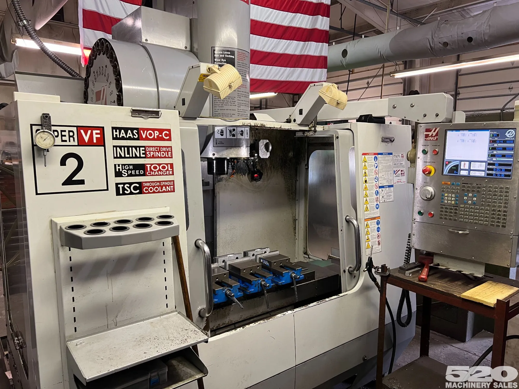 Used 2008 HAAS VF-2SS Vertical Machining Centers 23026 | 520 Machinery ...