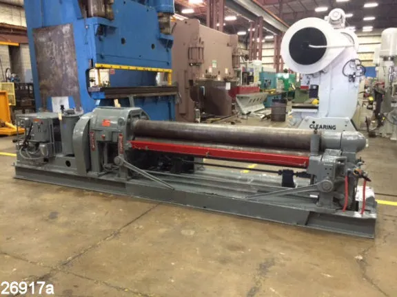 USED 8 FT. X 3/8" WEBB PLATE ROLL #26917 | Kempler Industries