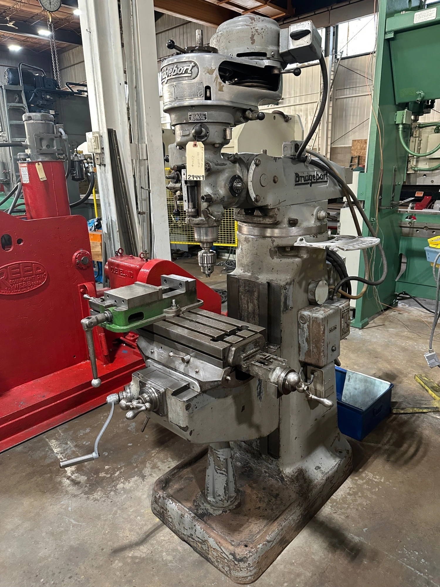 Used BRIDGEPORT BRJ Vertical Mill (Bridgeport Type) 29449 | Kempler ...