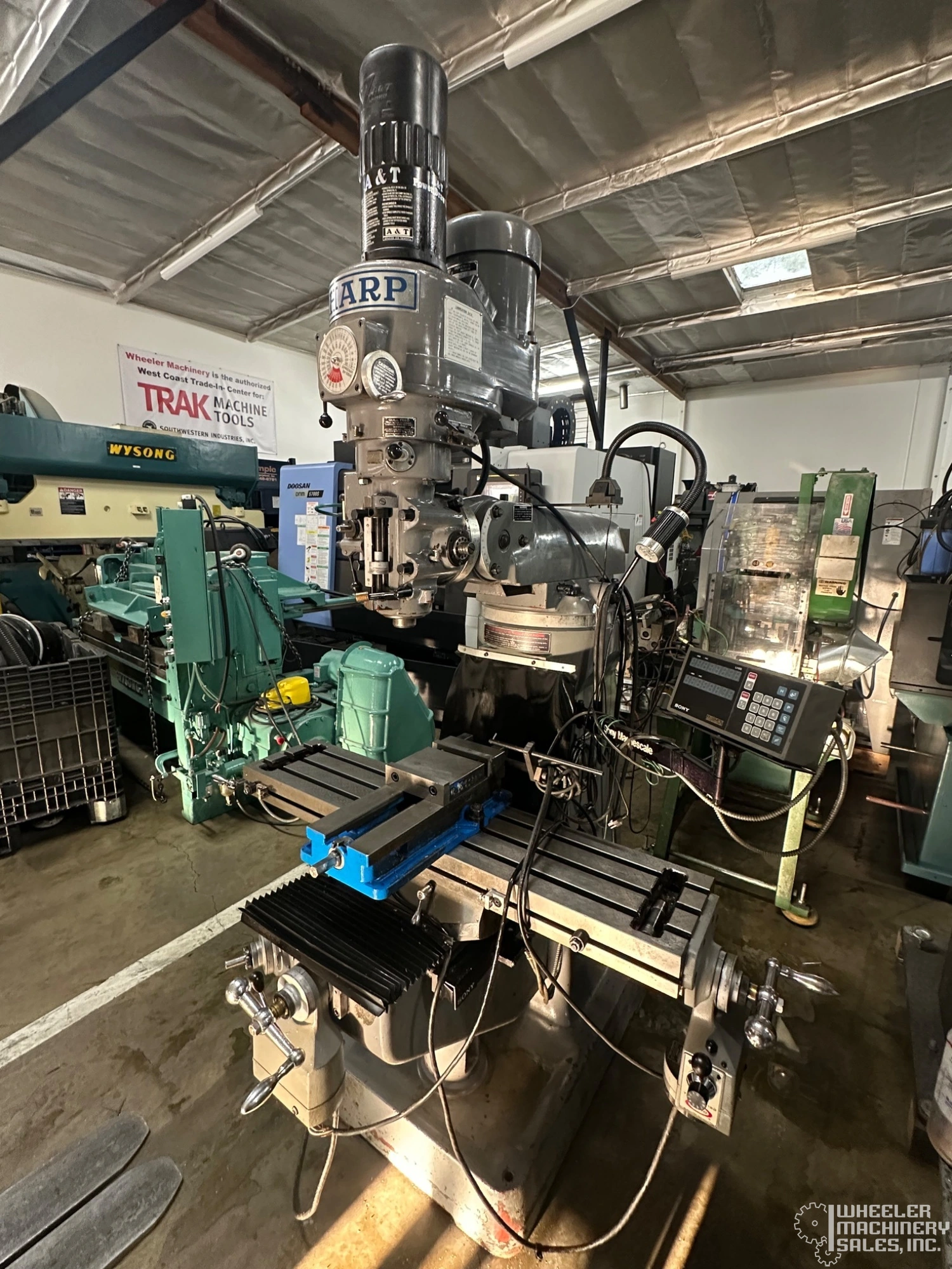 Used SHARP LMV-42 MILLING MACHINES, VERTICAL 7520 | Wheeler Machinery Sales