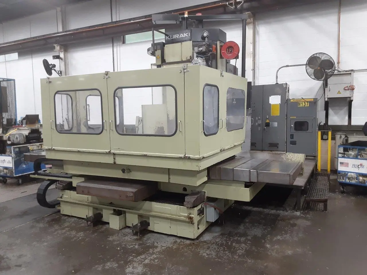 Used 1990 KURAKI KBT-11WDX Horizontal Table Type Boring Mills 9465 ...