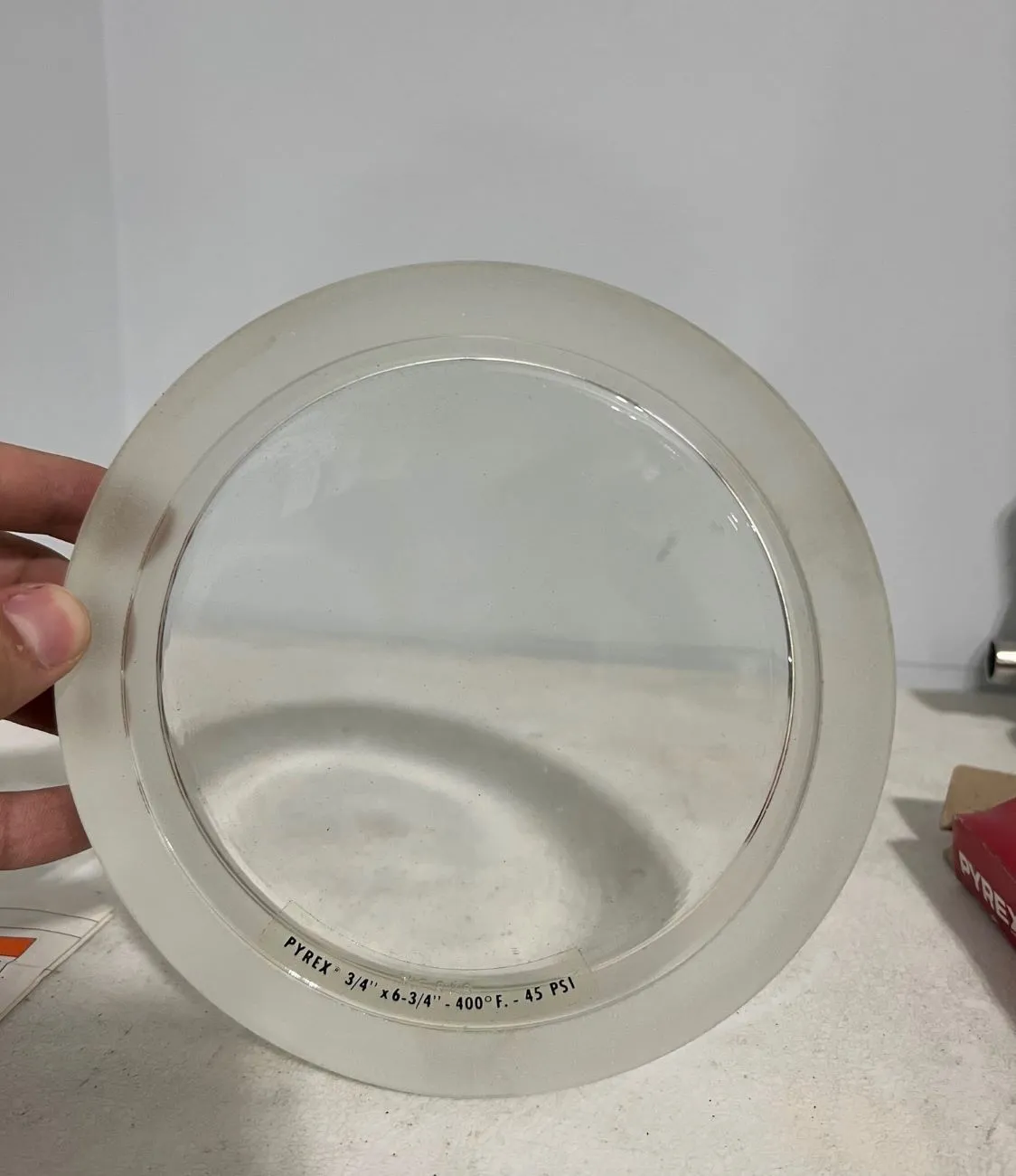 Pyrex Annular Edge Sight Glass, 3/4" x 6-3/4", 400°F, 45 PSI for sale ...