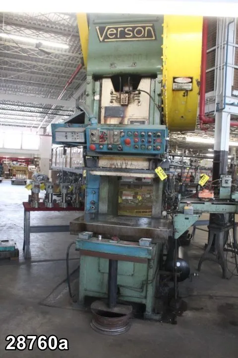 Used 110 Ton Verson #110OBG O.B.I. Punch Press #28760 | Kempler Machinery