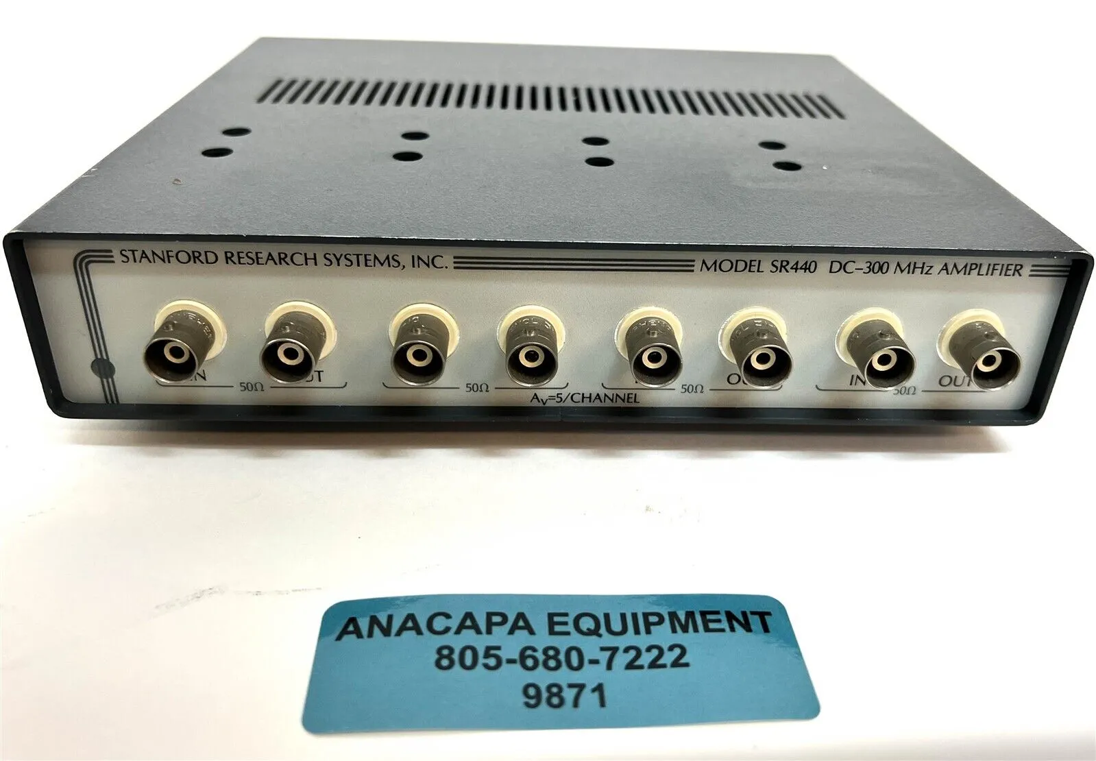 Stanford Research Systems SR440 DC-300 MHz Fast Preamplifier (9871) M ...