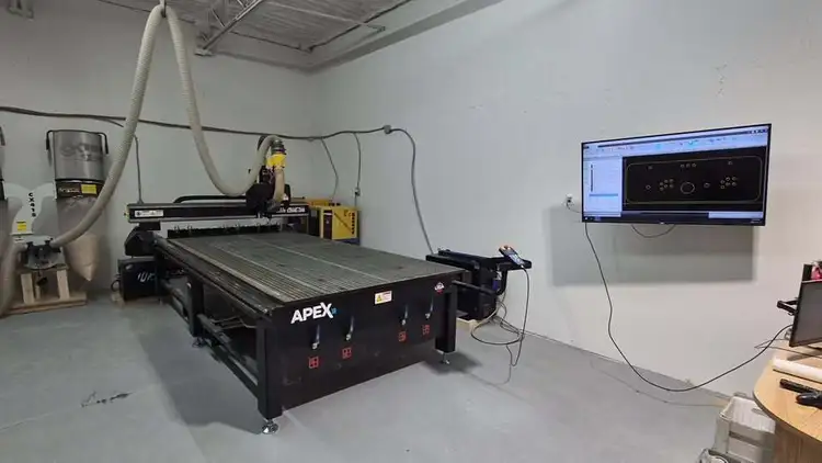 Used 2022 MULTICAM APEX 1R Used 3 Axis CNC Routers 203316 | PlastiMach Corp