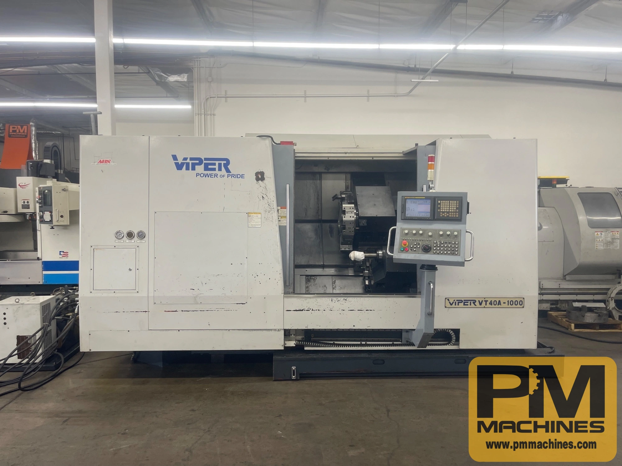 Used 2006 MIGHTY VIPER VT40A-1000 CNC Lathes 81088935 | PM Machines