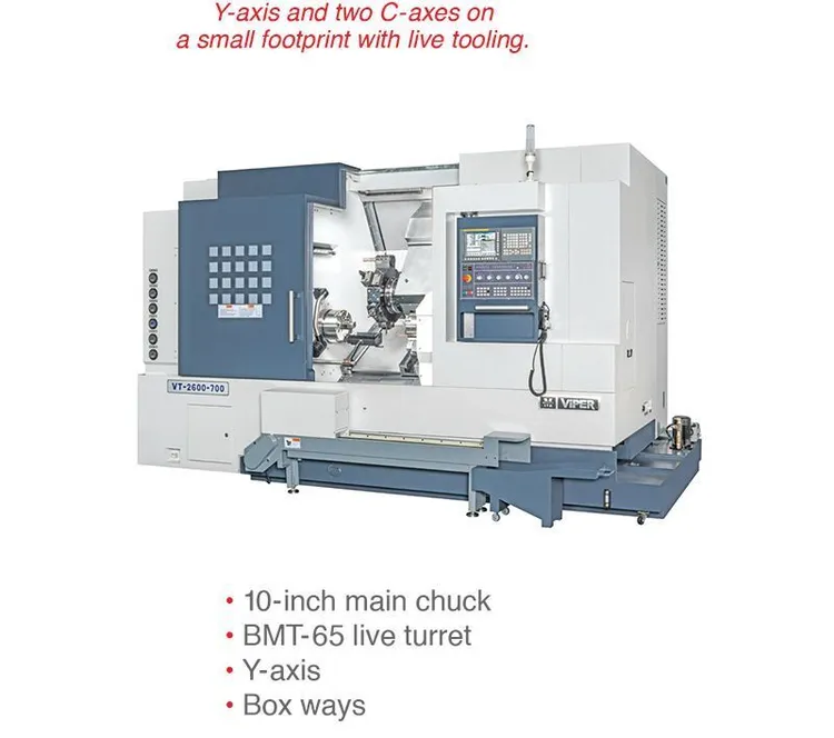 New MIGHTY VIPER VT 2600/700YMS Turning Center