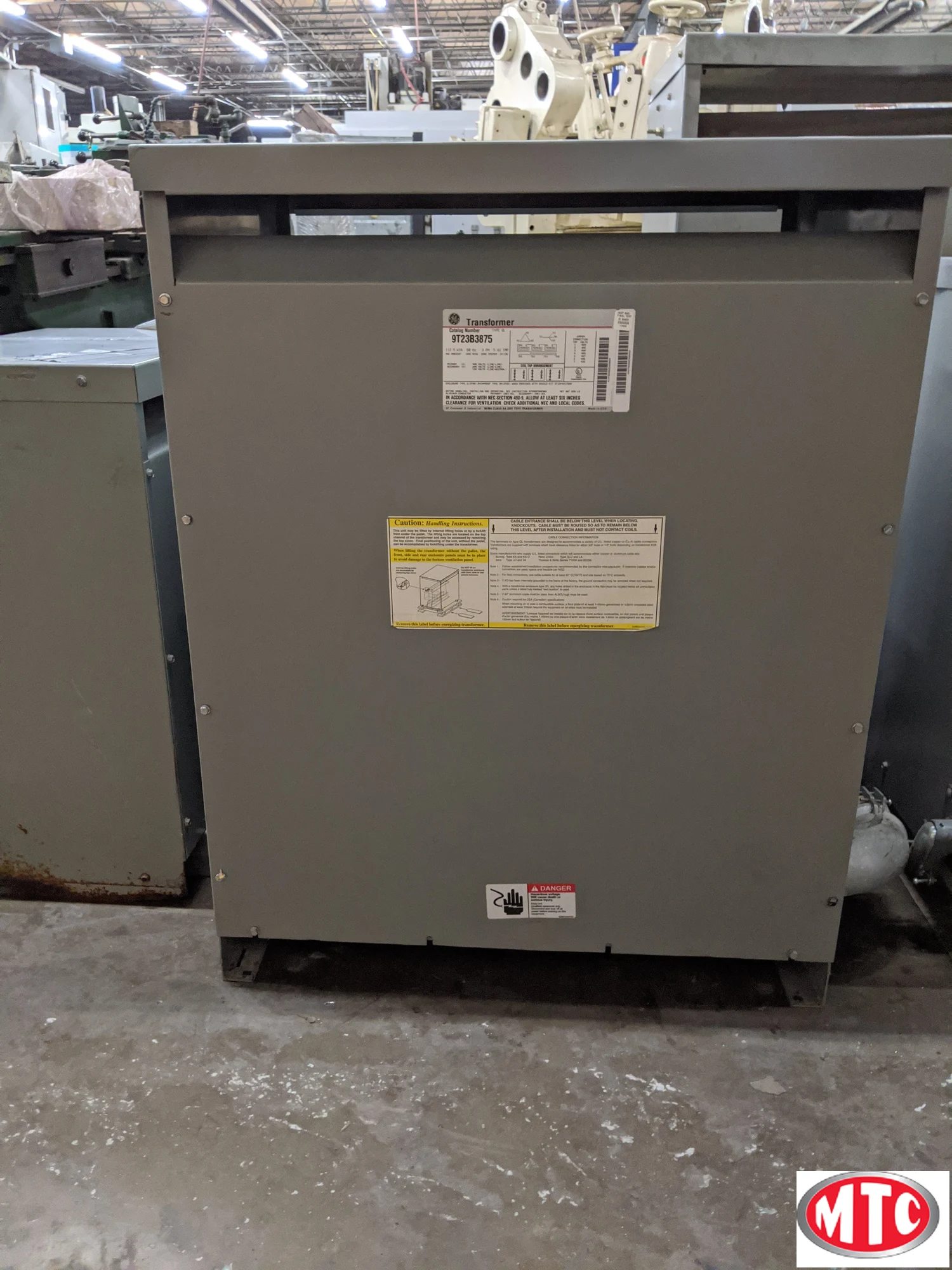 Used GENERAL ELECTRIC QL, 112.5 KVA Transformers 3943 | Myers ...