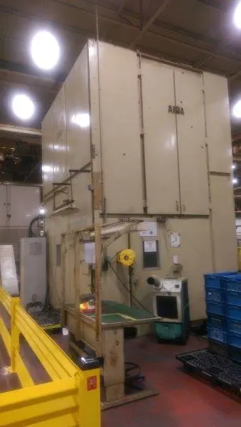 Used AIDA #HMX-125 (1) Straight Side Double Crank Press 10108 ...