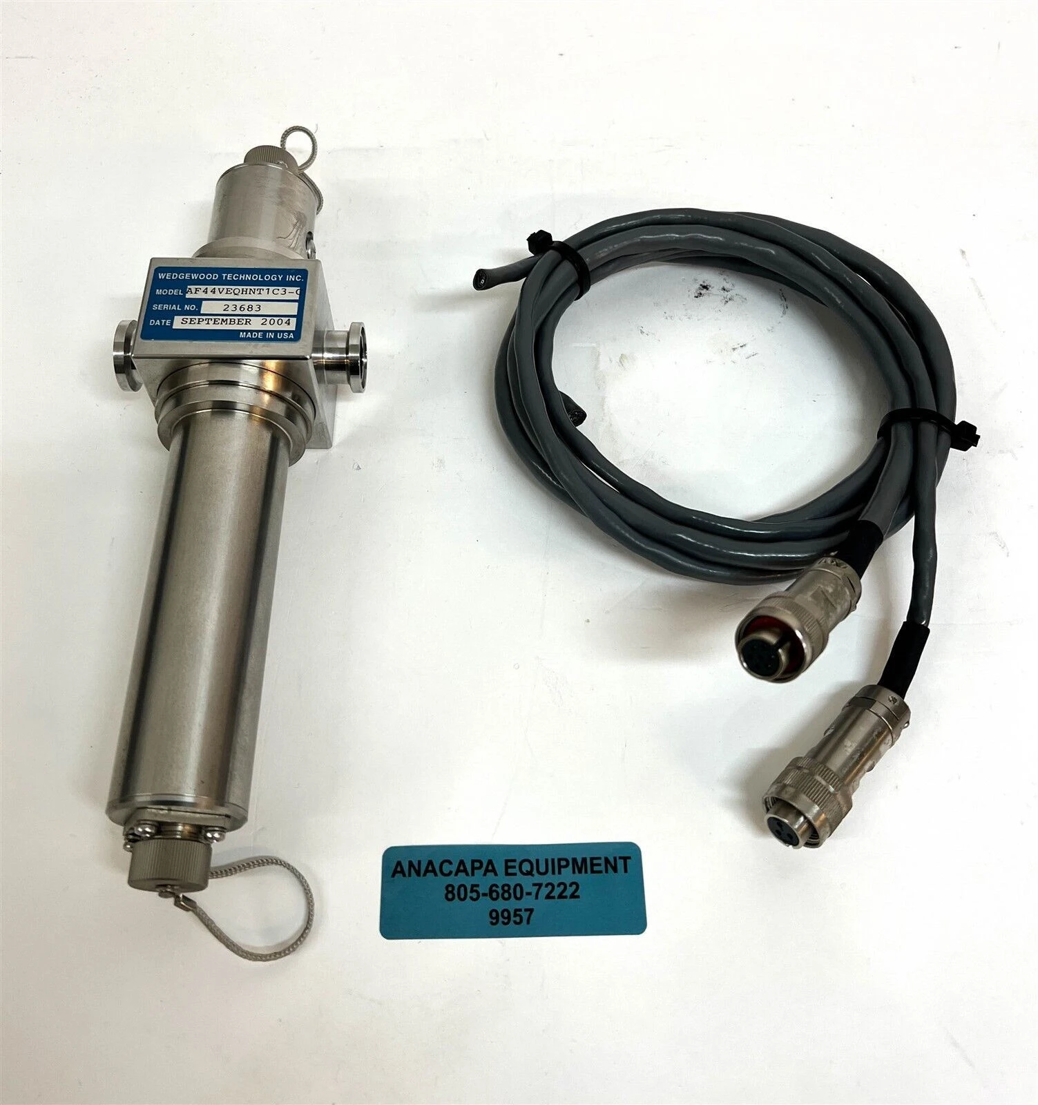 Wedgewood Technology Flow Through Sensor AF44VEQHNT1C3-C Single Channel ...