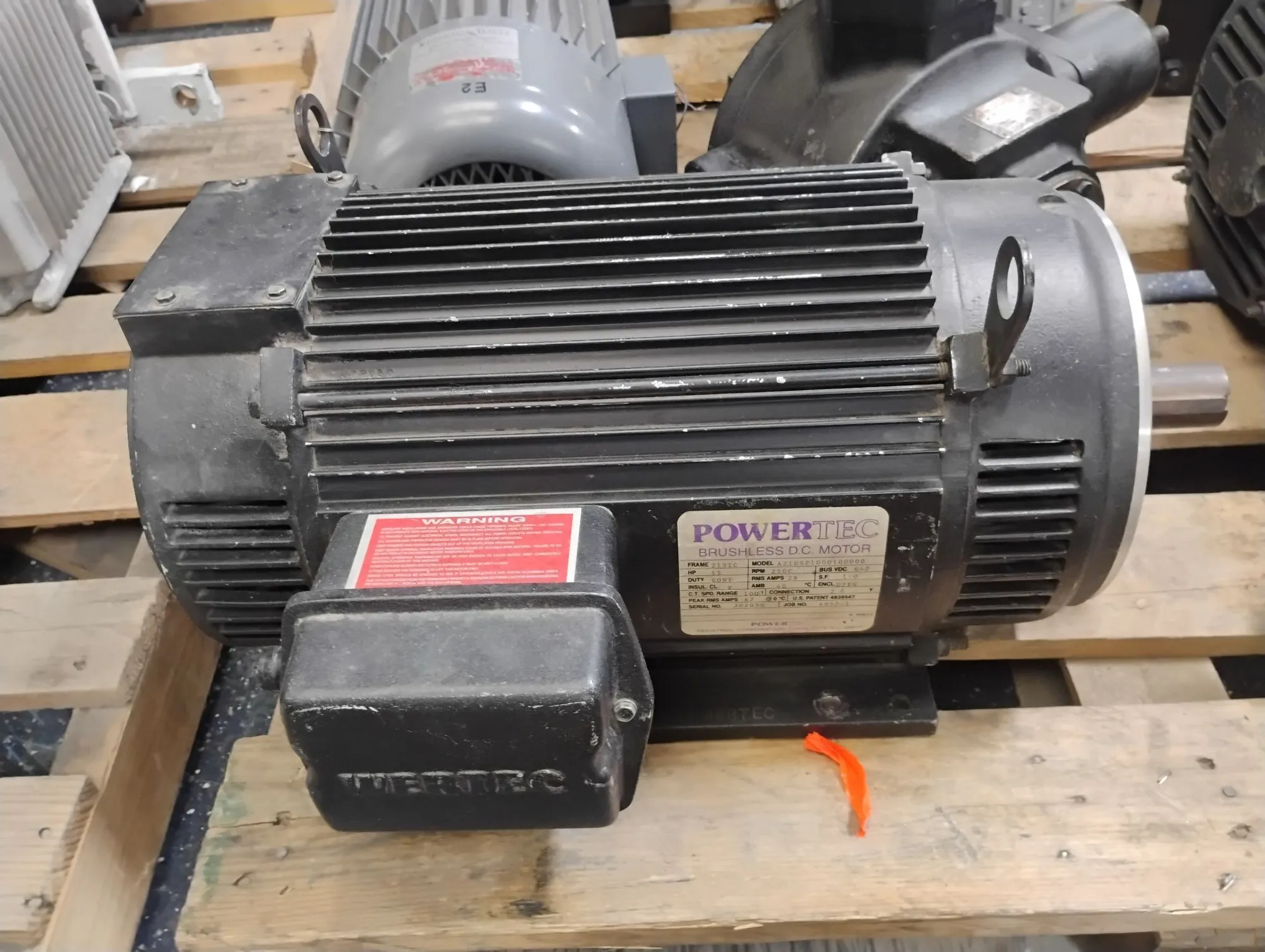 Used POWERTEC A21DSF1000100000 DC MOTOR CW6066-3153E | ESS Industrial ...