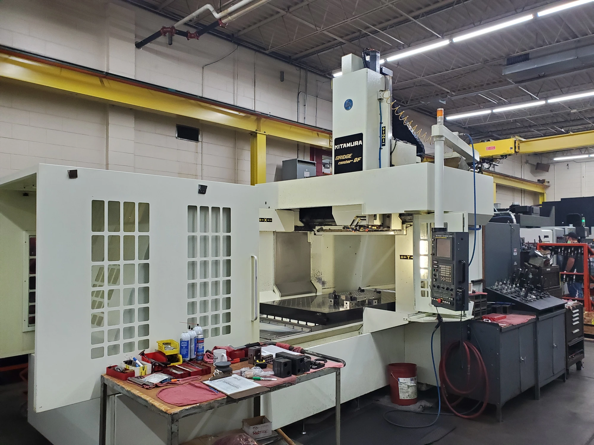 Used 2008 KITAMURA BRIDGECENTER 8F VMC Gantry / Bridge Type CNC 8466 ...