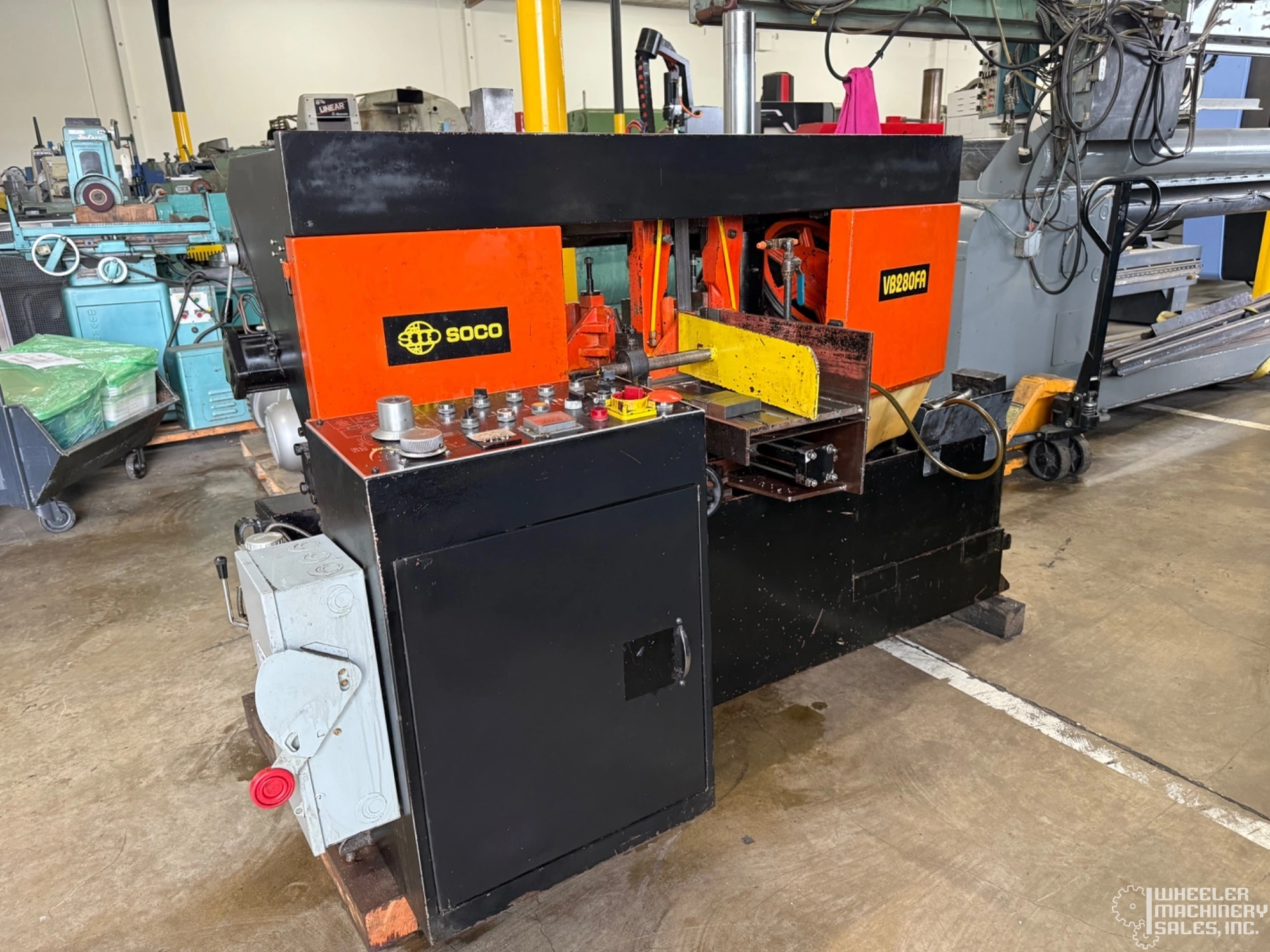 Used SOCO VB280FA SAWS, BAND, HORIZONTAL 7687 | Wheeler Machinery Sales