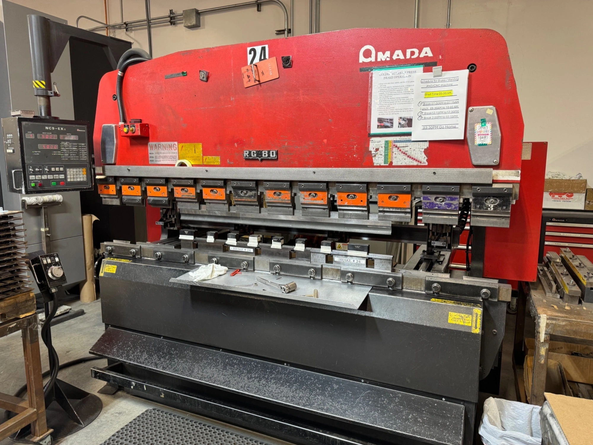 Used 1996 AMADA RG-80 Press Brakes | Norcal Machinery