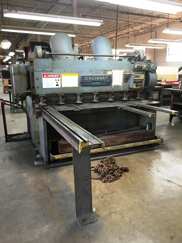 Used 1965 CINCINNATI 1806-R MECHANICAL SHEAR Shears-Power Squaring ...