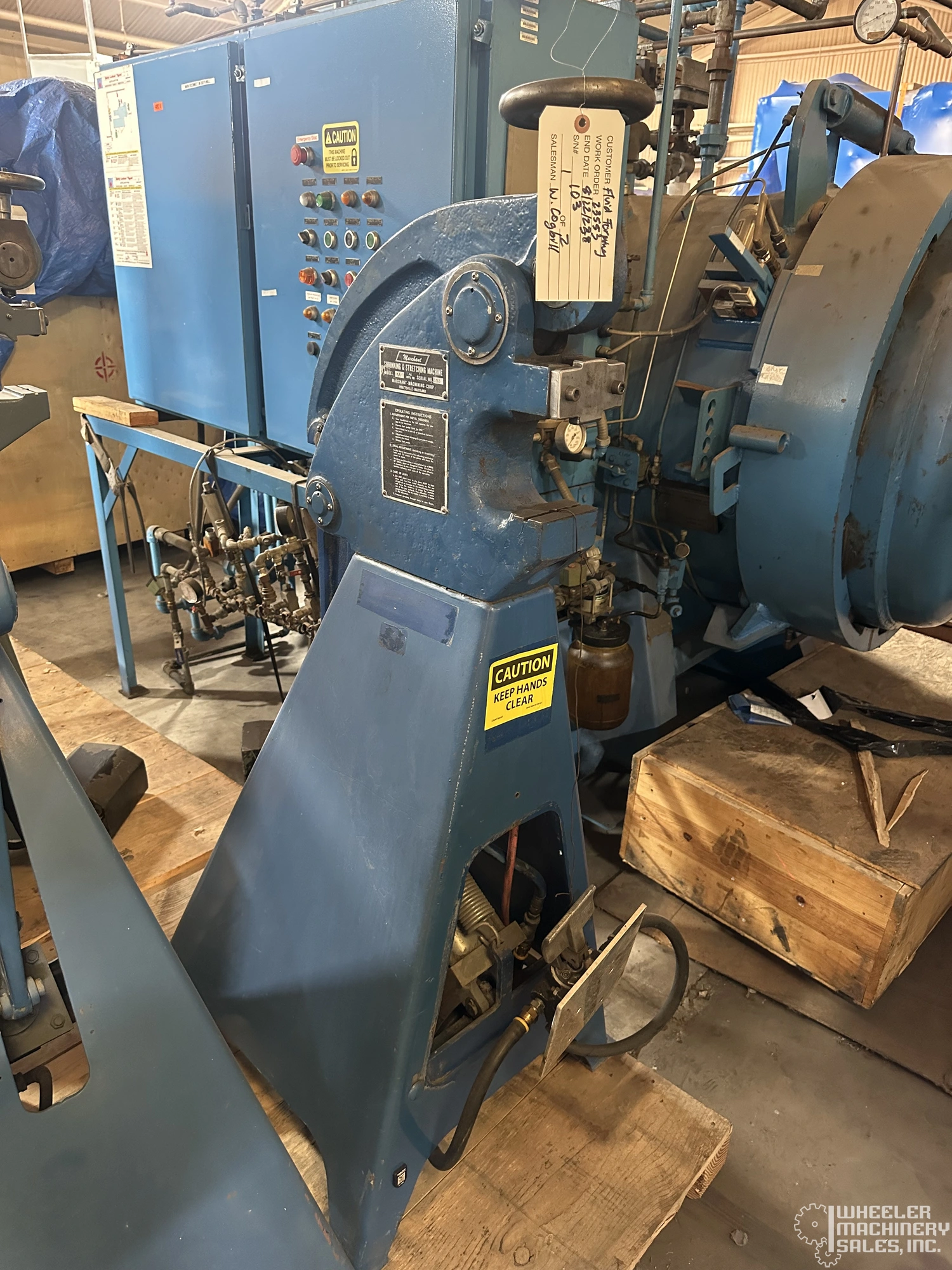 Used MARCHANT 4A SHRINKER STRETCHER 7382 | Wheeler Machinery Sales