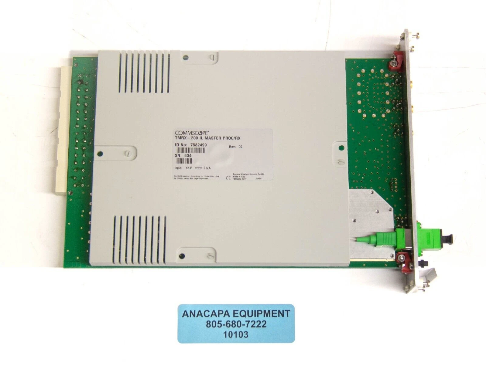 CommScope 7582499 TMRX-200 IL Master Proc/RX Module NEW (10103)R ...