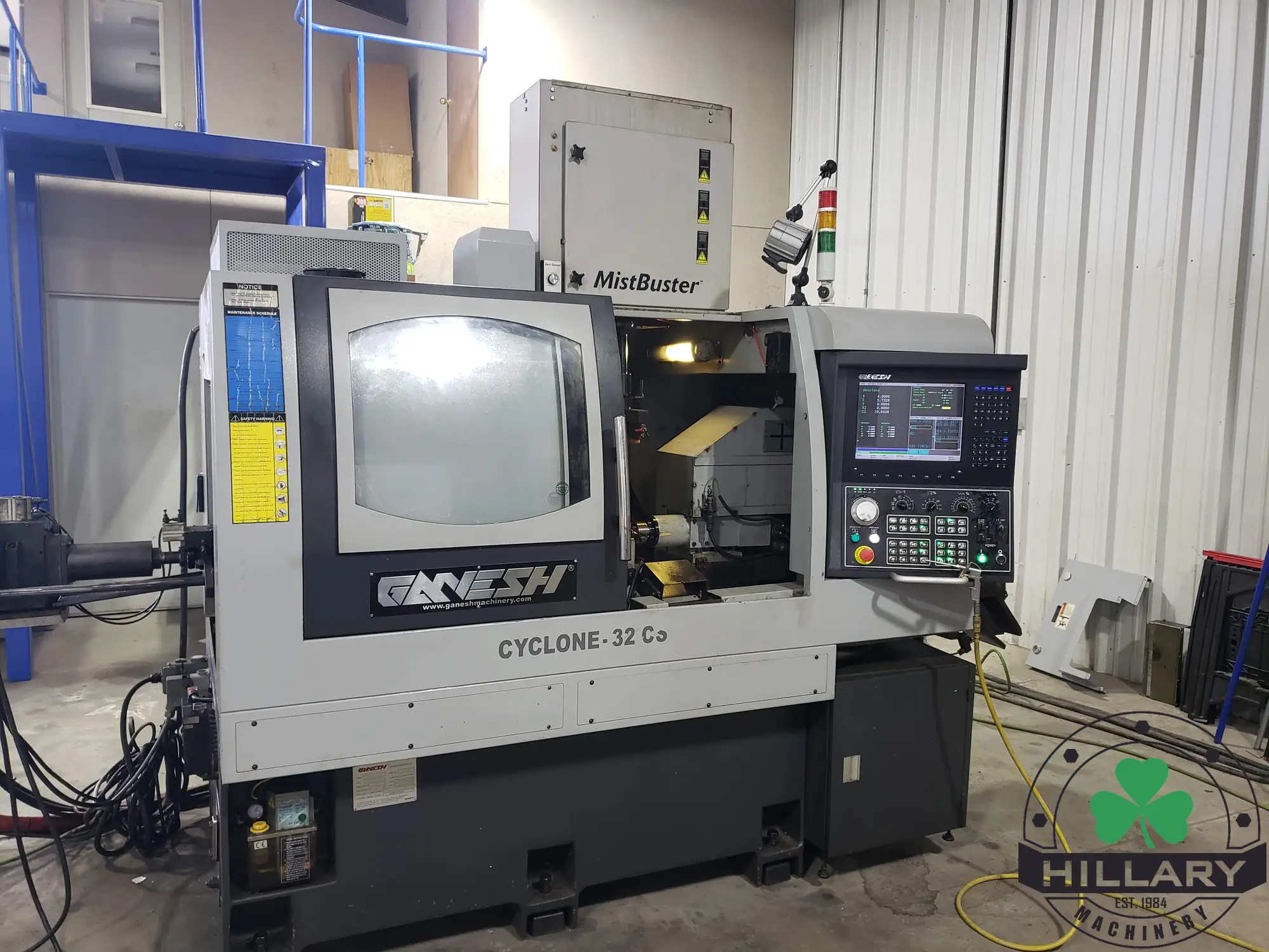 GANESH 32CS TWIN-SPINDLE MILL / TURN WITH “Y” Axis & DUAL “C” AXIS ...