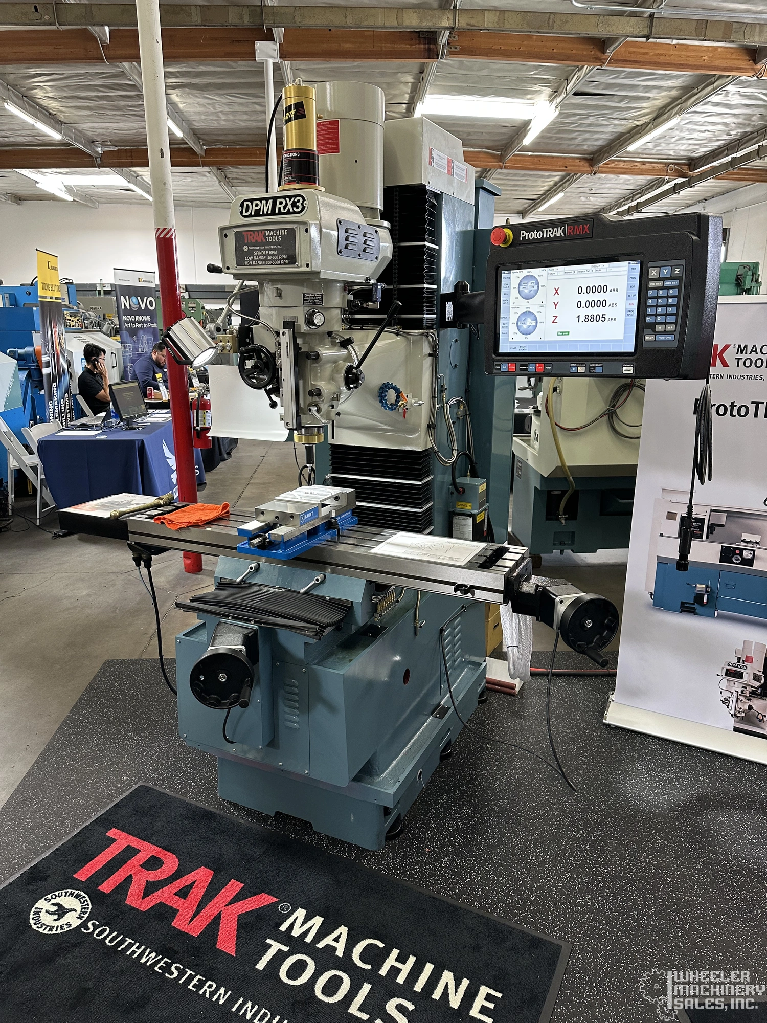 New TRAK DPMRX3 MILLING MACHINES, VERTICAL, BED, CNC 6862 | Wheeler ...