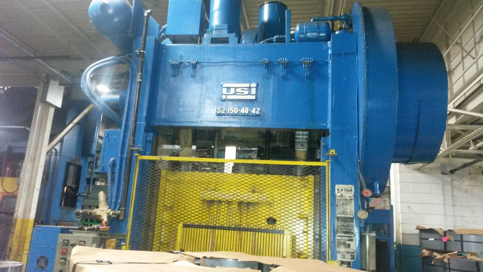 Used USI S2-150-48-42 Straight Side Double Crank Press 9768 | Universal Press