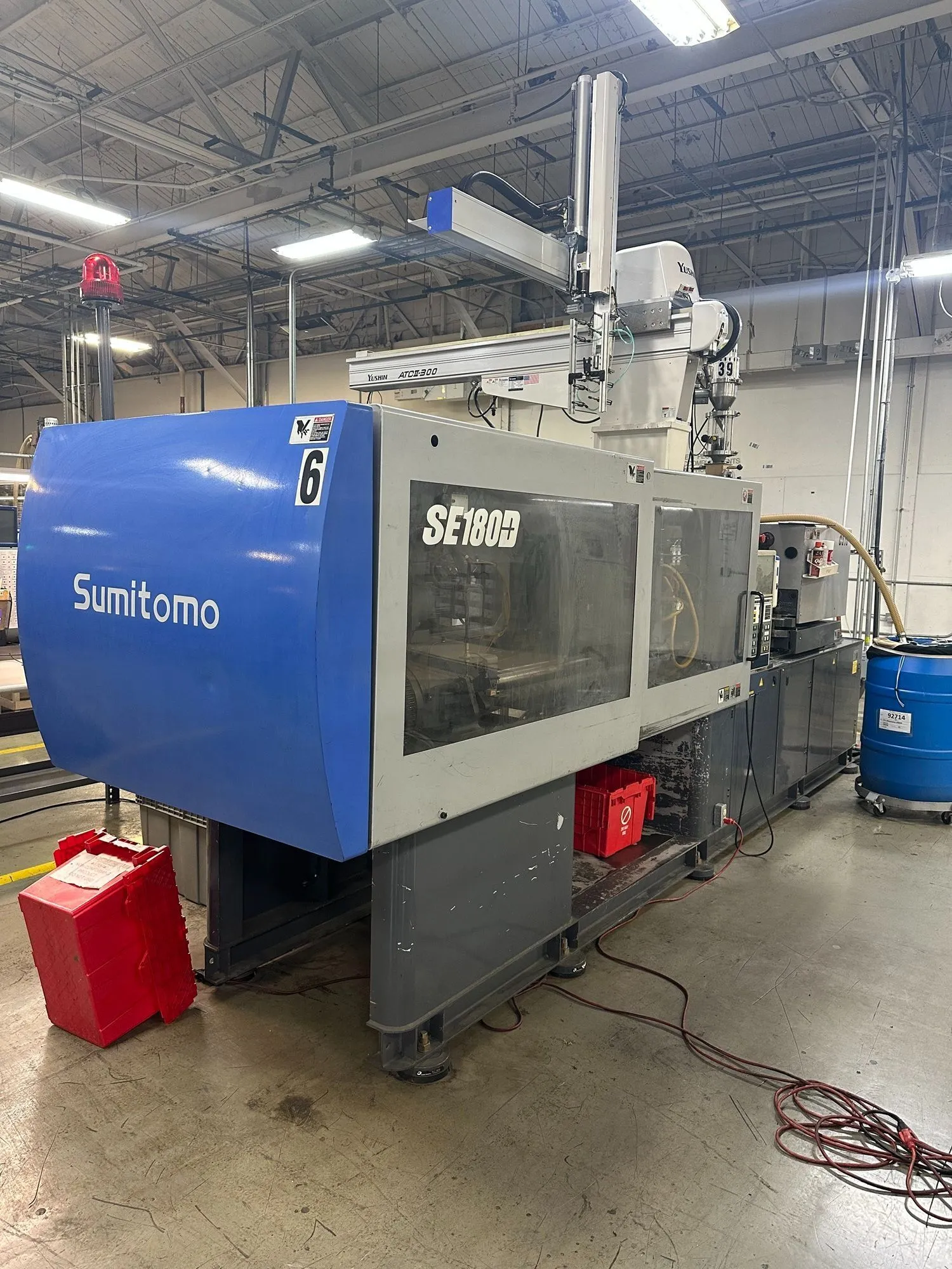 Used 2002 SUMITOMO SE180D-C510M Horizontal Plastic Injection Molding ...