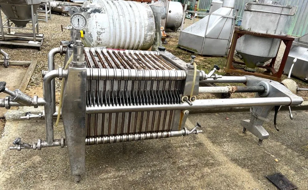 Seitz-Werke Stainless Steel Plate and Frame Filter Press, Type 60 A 100 ...