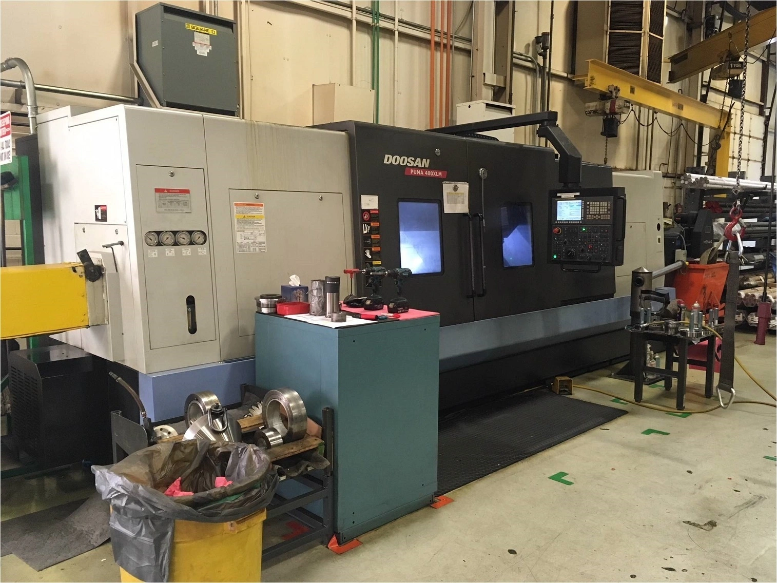 Used 2014 DOOSAN 480XLM LIVE TOOL CNC LATHE Lathes CNC 54600 | Asset ...