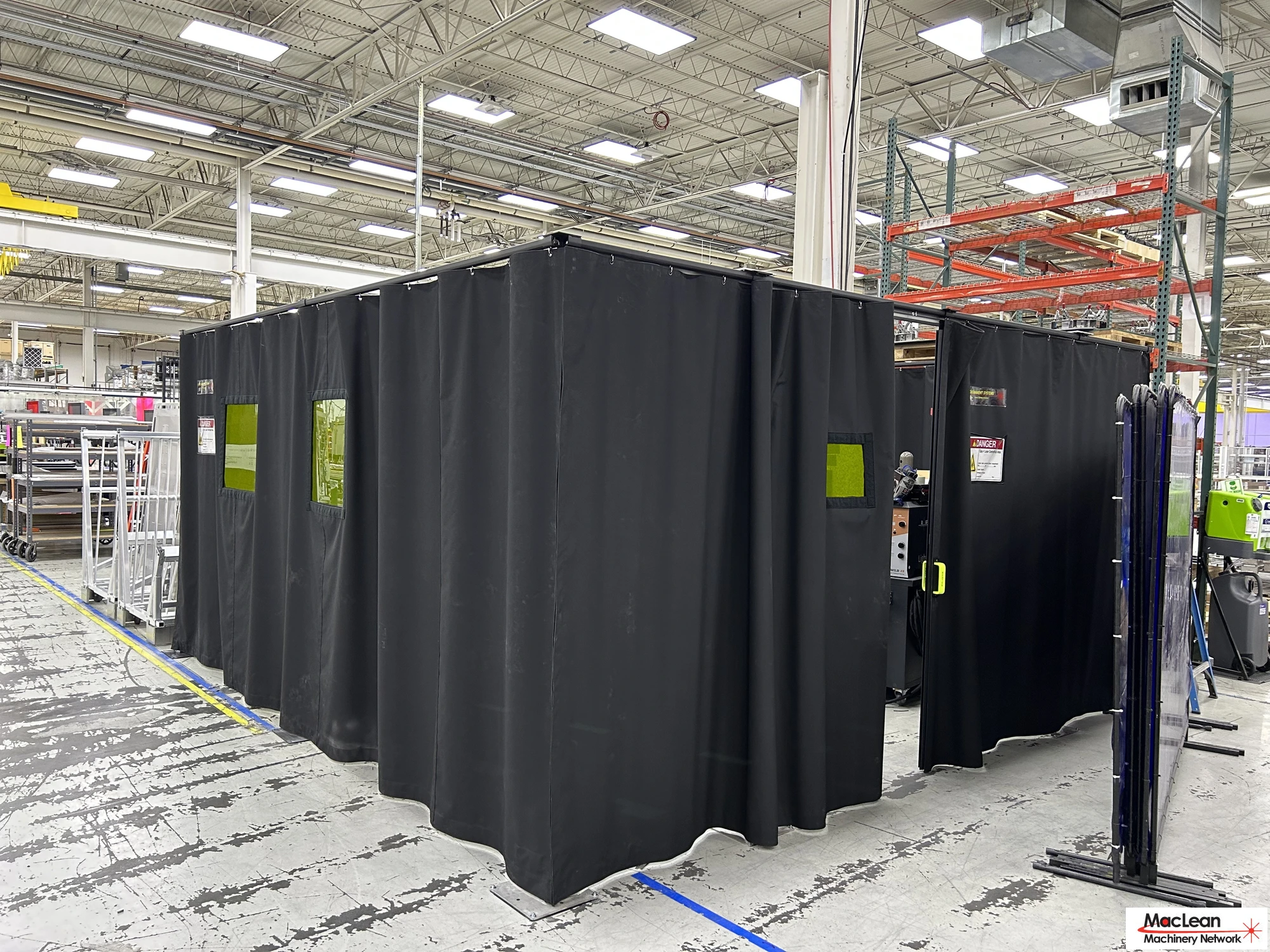 New FLEX-GUARD 20 x 20ft Square, Custom Curtain Enclosure Laser Welding ...