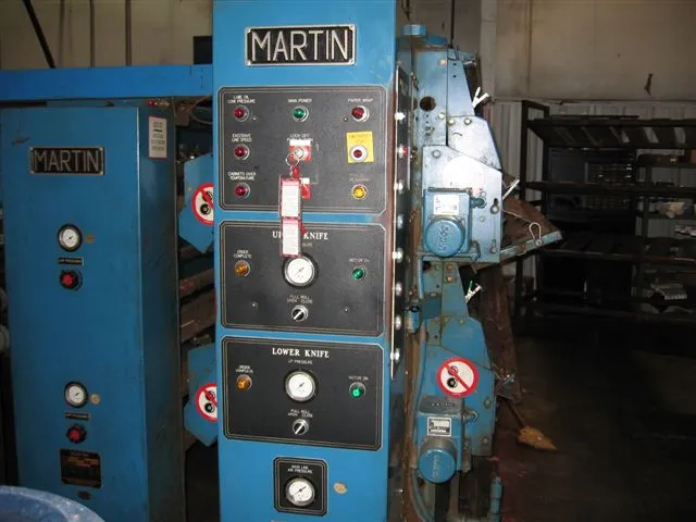 Used MARTIN Corrugating Line, Cut Off Knives CUT-597 | Alpine CS Machinery