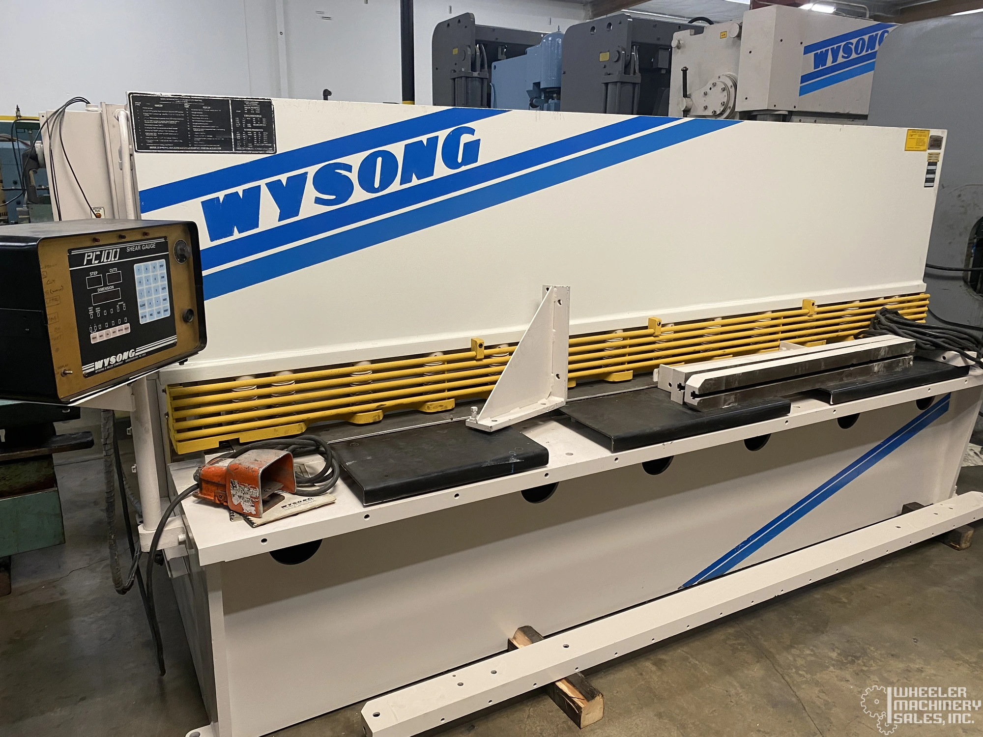 Used WYSONG H2510 SHEARS, POWER SQUARING (Inches) 6098 | Wheeler ...