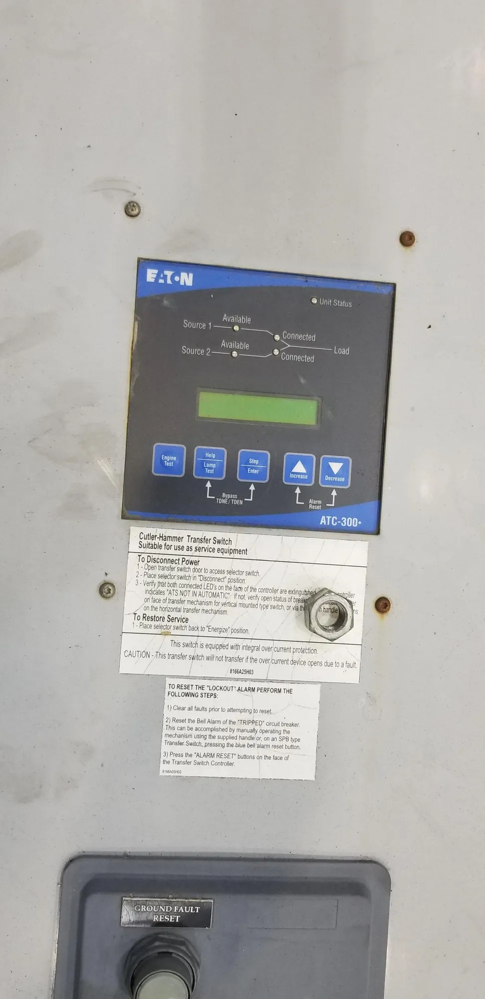 Eaton Cutler-Hammer Automatic Transfer Switch | Power Generation ...