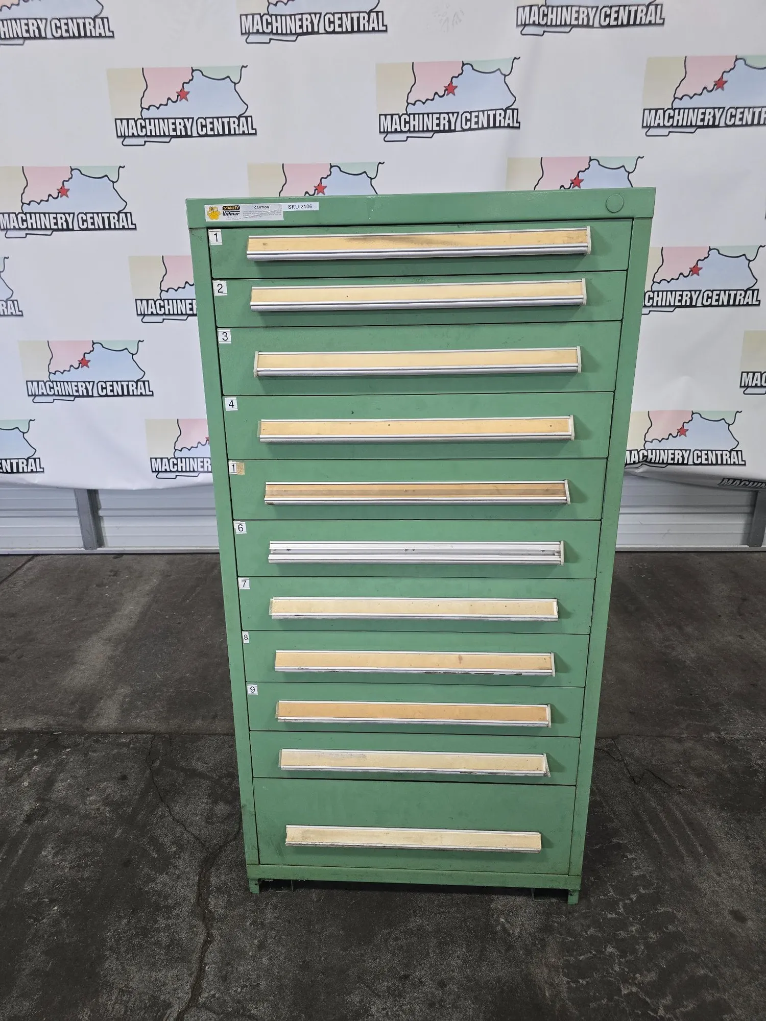 Used STANLEY VIDMAR 11 Drawer Storage Racks & Cabinets, Cabinet 2106 ...