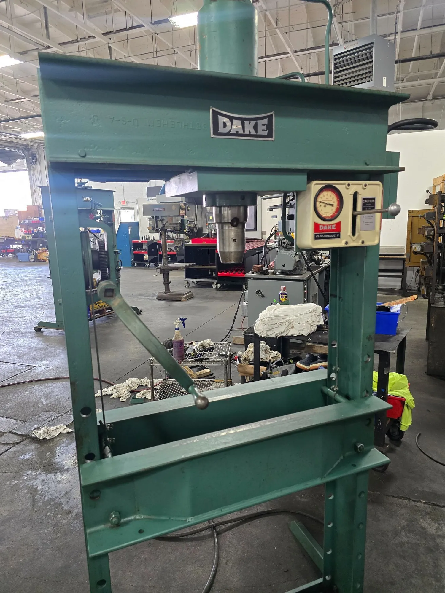Used DAKE 908-050 Fabricating/Presses, Press-H Frame 2091 | Machinery ...