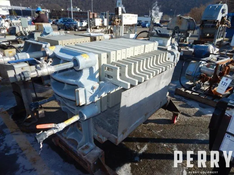 Used KLICO 18" x 18" Filter Plate & Frame 825-100 | Perry Equipment