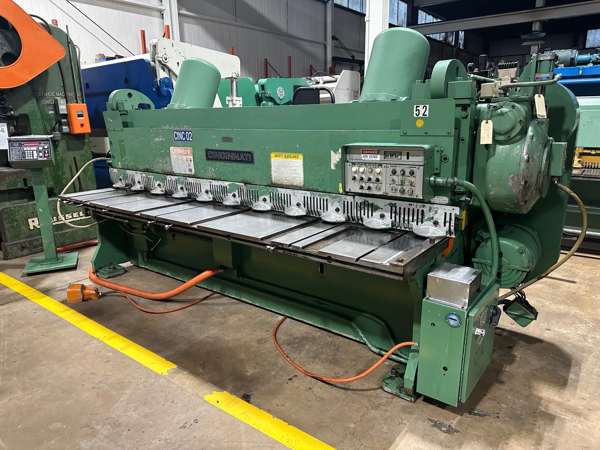 Used CINCINNATI 2CC10 Power Squaring Shear 29460 | Kempler Industries