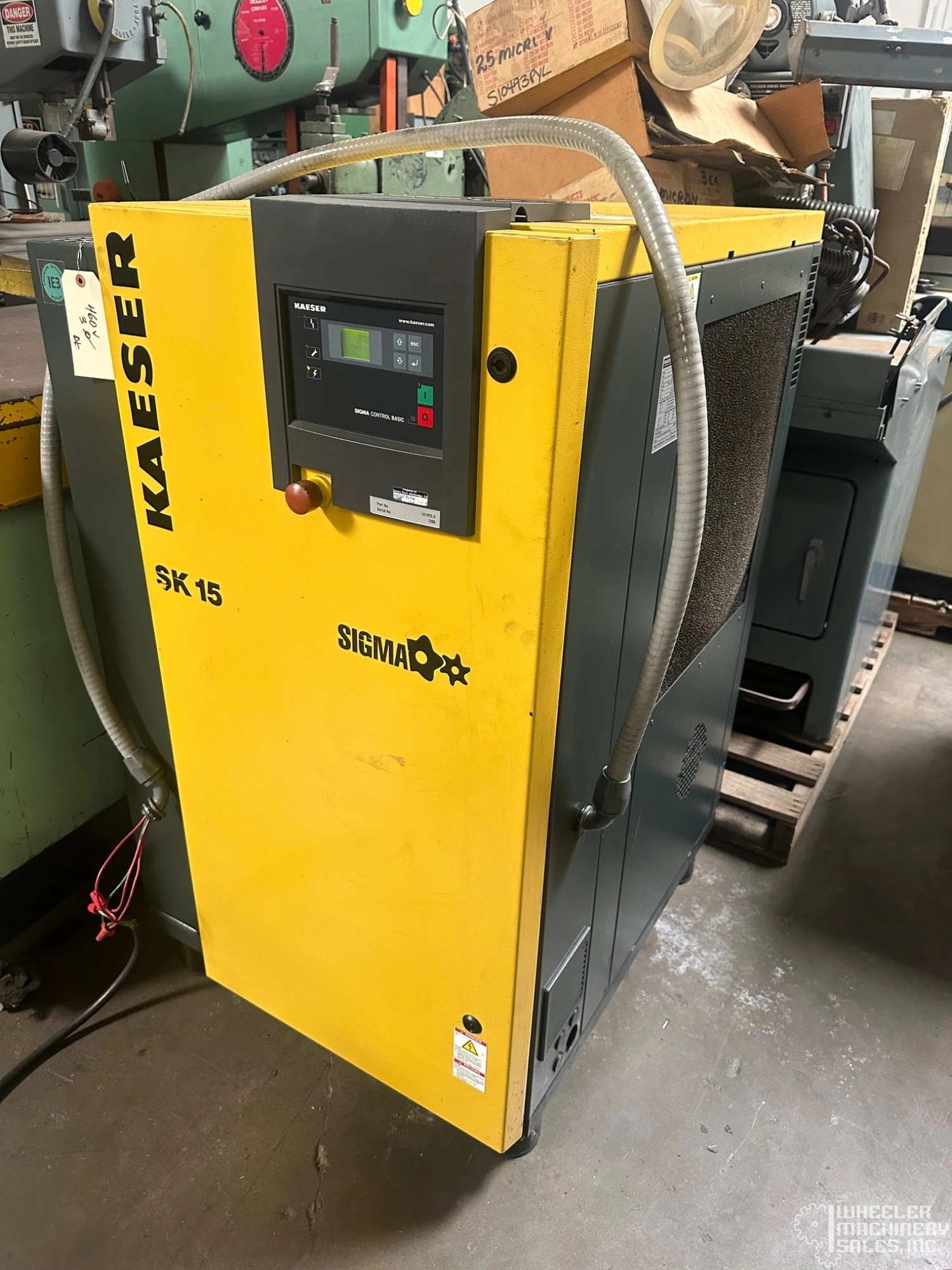 Used 2012 KAESER SK15 AIR COMPRESSORS 7249 | Wheeler Machinery Sales