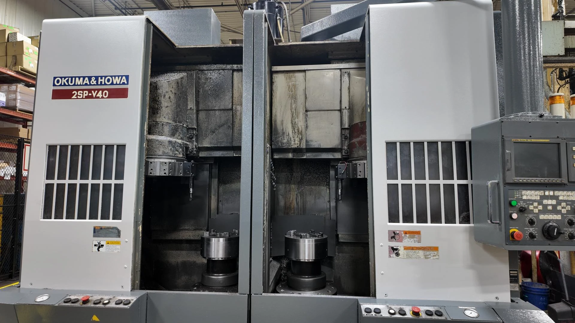 Used 2007 OKUMA HOWA 2SP V40 Boring Mills Vertical CNC 9828 | USED CNC ...
