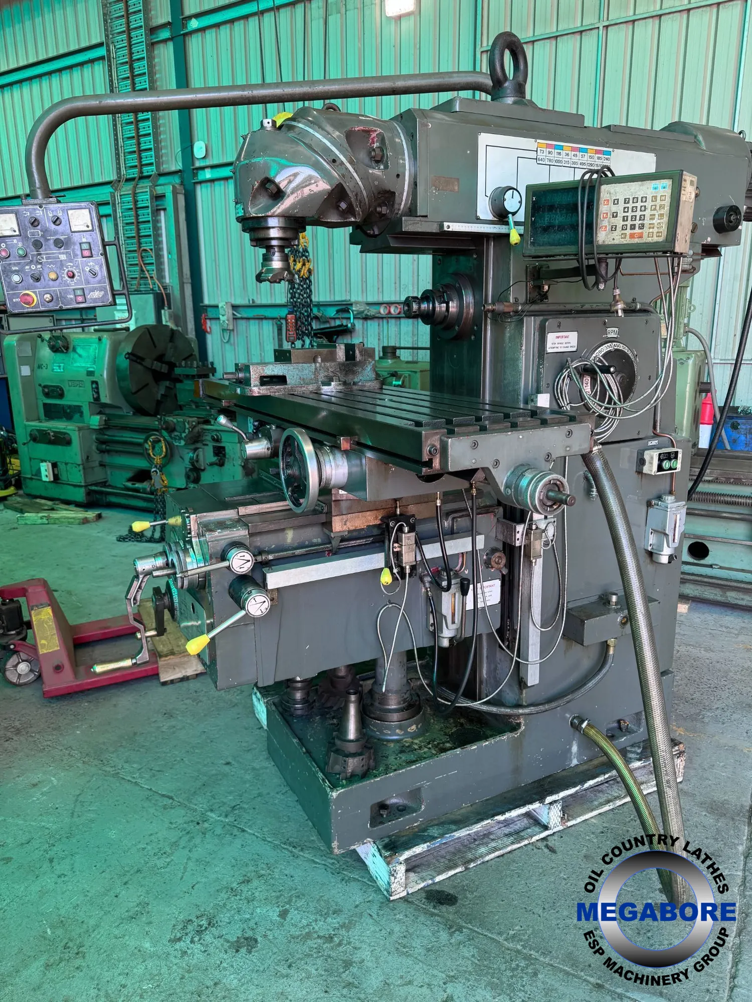 PACIFIC FCM-1600 UNIVERSAL MILLING MACHINE. | ESP Machinery Australia ...