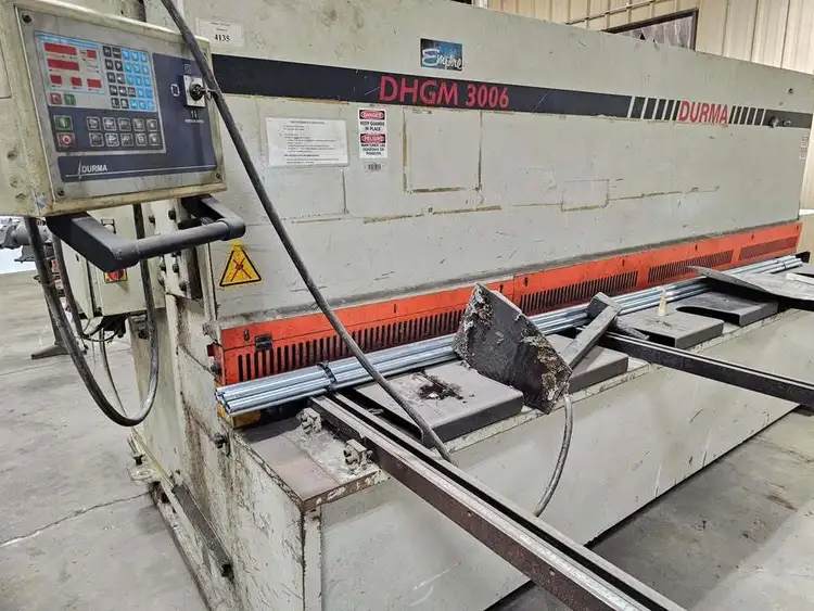 Used 2005 DURMA DHGM-3006 Shears-Power Squaring Hydraul. 94762 | Asset ...