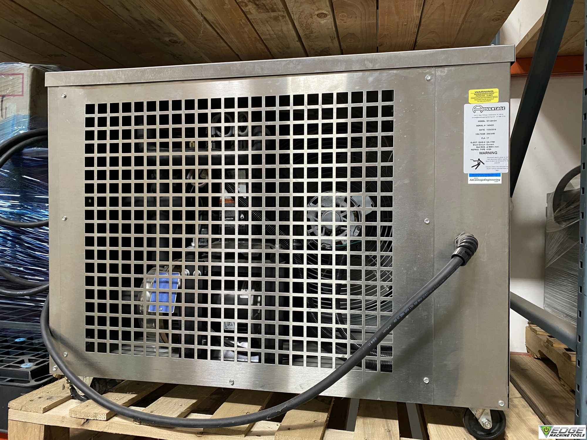 Used 2015 ADVANTAGE M1-2A-CH Accessories, Chillers 11239 | Edge Machine ...