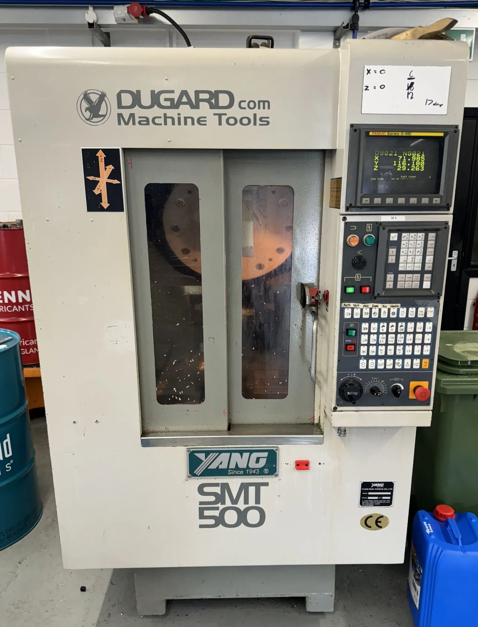 Used DUGARD Yang SMT 500 CNC Machines 112670 | Bowland Trading Ltd